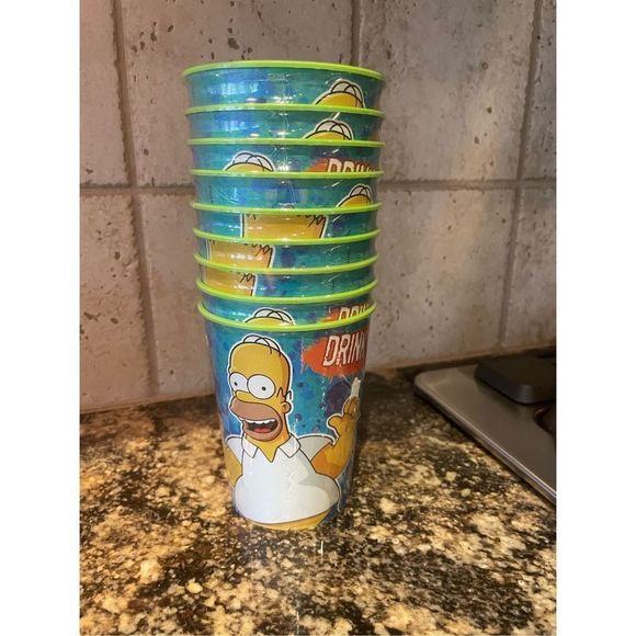 Hallmark | Dining | Vintage Hallmark Party Simpsonplastic Cups | Poshmark